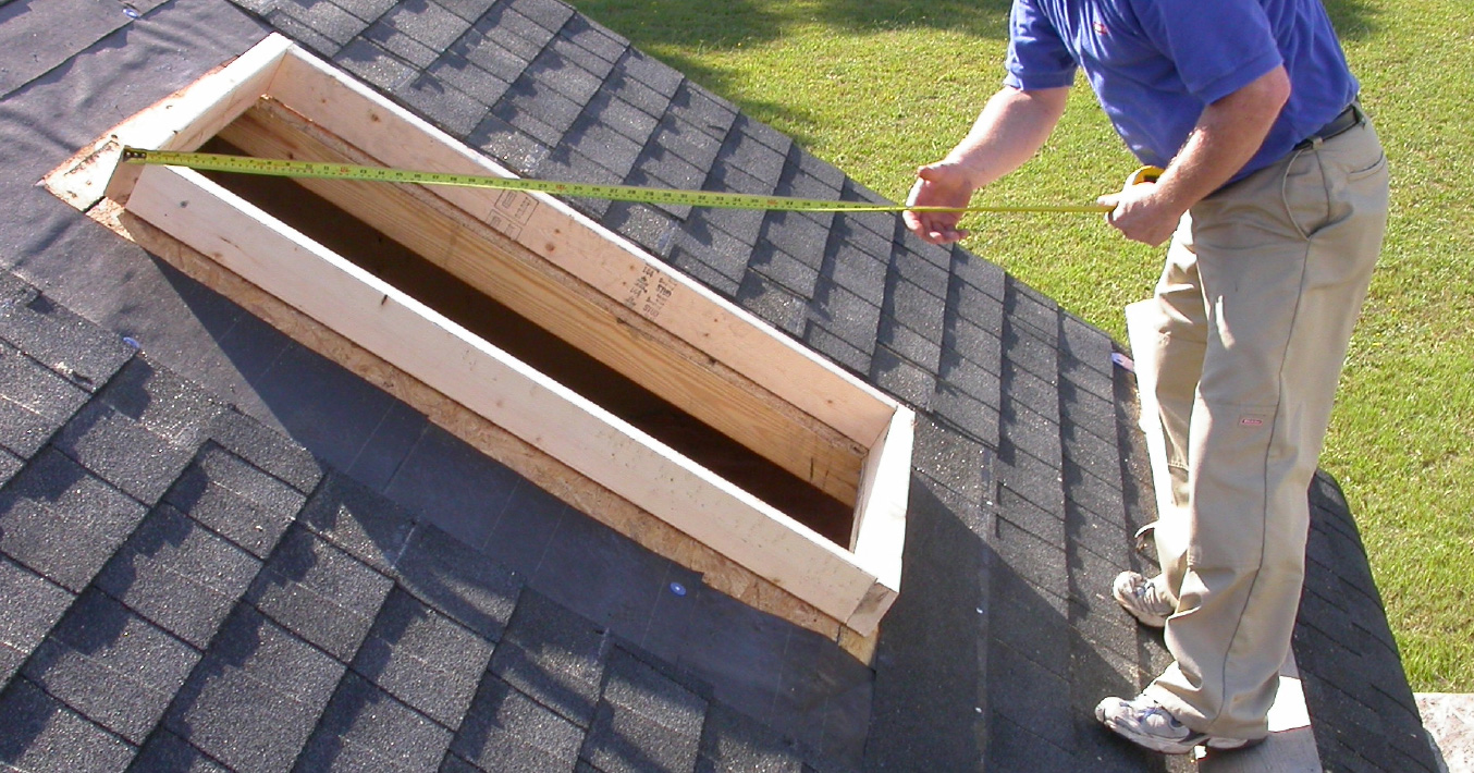 How to measure for a skylight replacement.